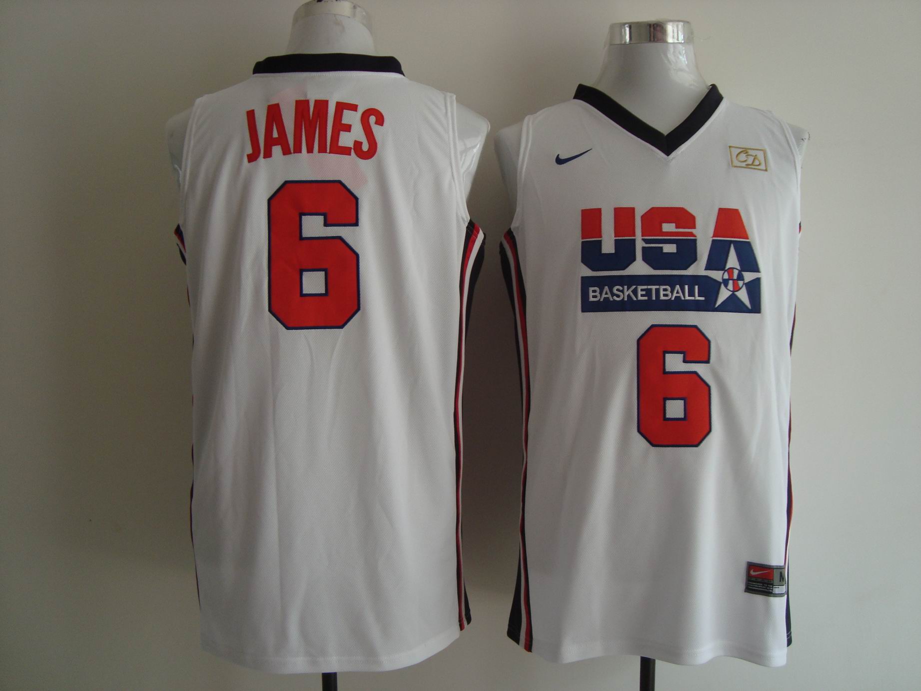 USA 1992 Dream Team #6 LeBron James Authentic White Jersey – Dripgrape ...