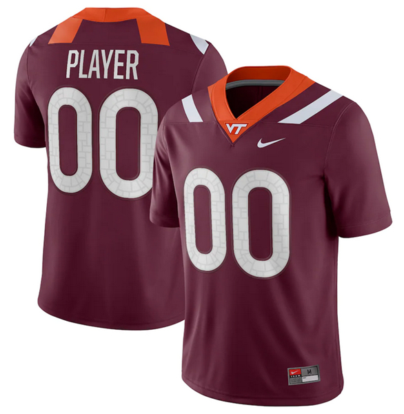 Virginia Tech Custom Maroon Jersey – Dripgrape – Jerseys Shop