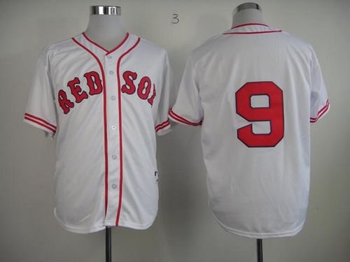 Red Sox #9 Ted Williams White 1936 Turn Back The Clock Jersey ...