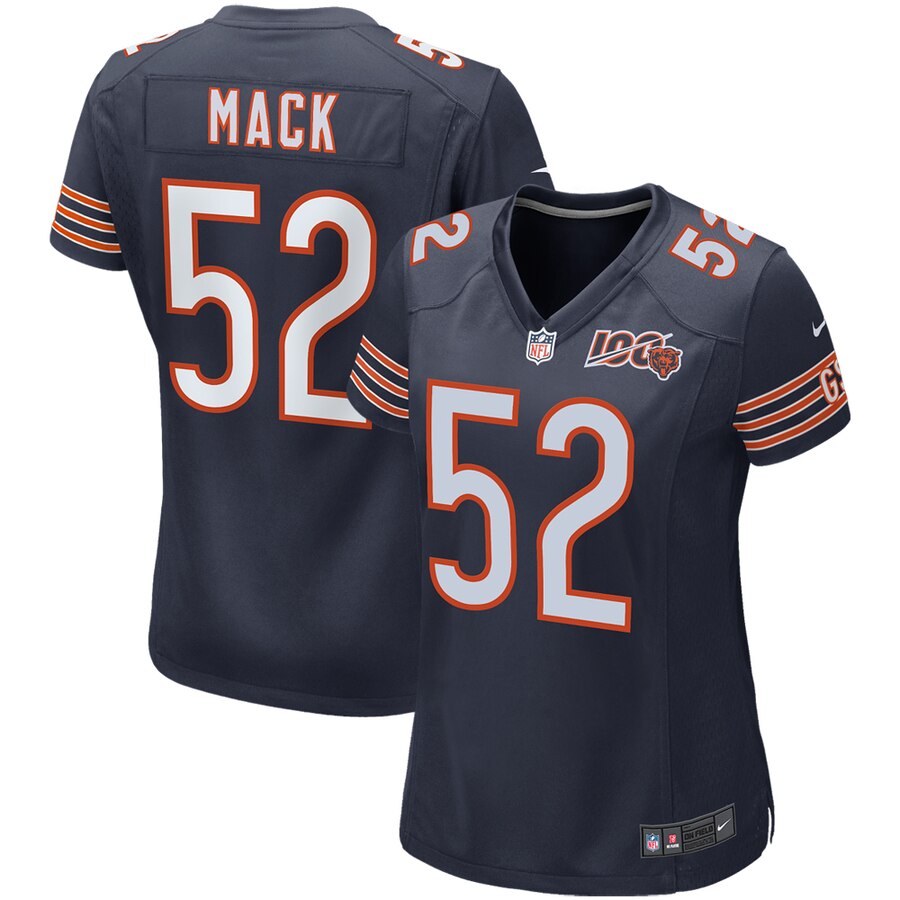 Chicago Bears #52 Khalil Mack Navy 2019 100th Jersey – Dripgrape ...