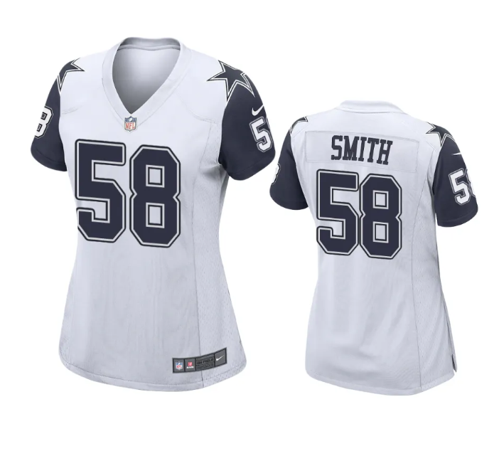 Dallas Cowboys #58 Mazi Smith White Football Game Jersey – Dripgrape ...