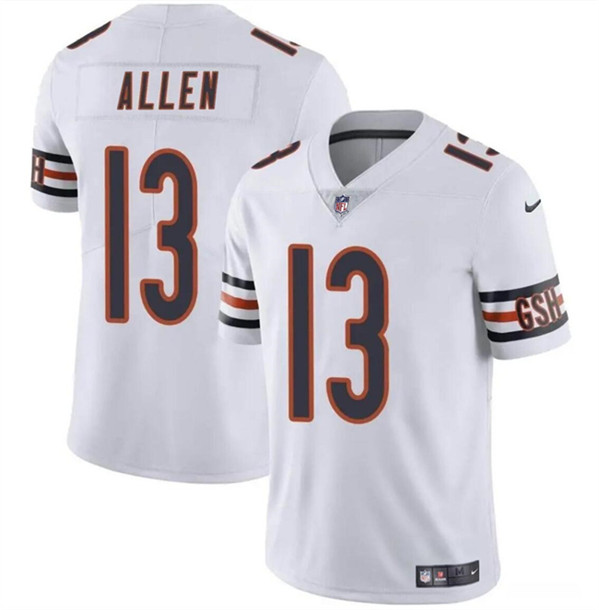 Chicago Bears #13 Keenan Allen White Jersey – Dripgrape – Jerseys Shop