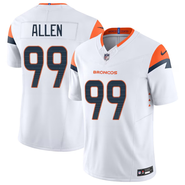 Denver Broncos #99 Zach Allen White 2024 FUSE Jersey – Dripgrape ...