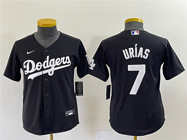 Los Angeles Dodgers #7 Julio Urias Black Baseball Jersey – Dripgrape ...
