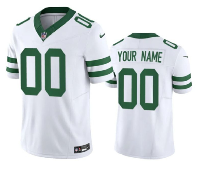 New York Jets Custom White FUSE Throwback Jersey – Dripgrape – Jerseys Shop