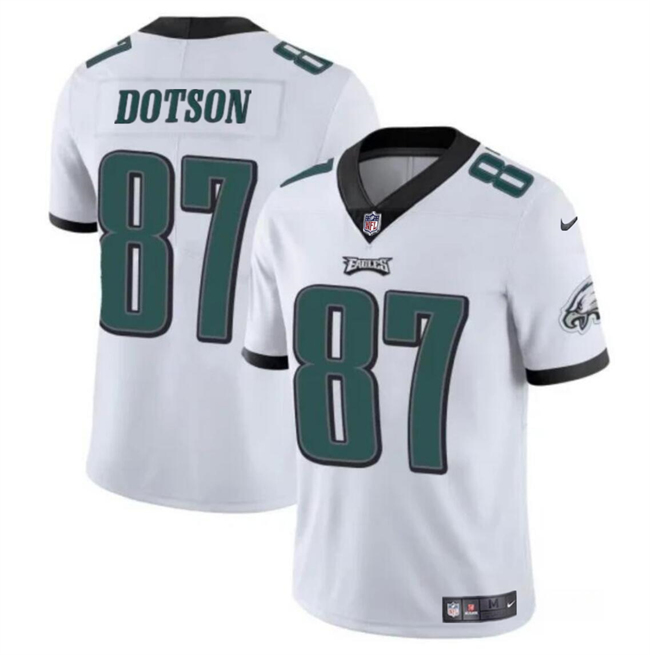 Philadelphia Eagles #87 Jahan Dotson White Jersey – Dripgrape – Jerseys ...