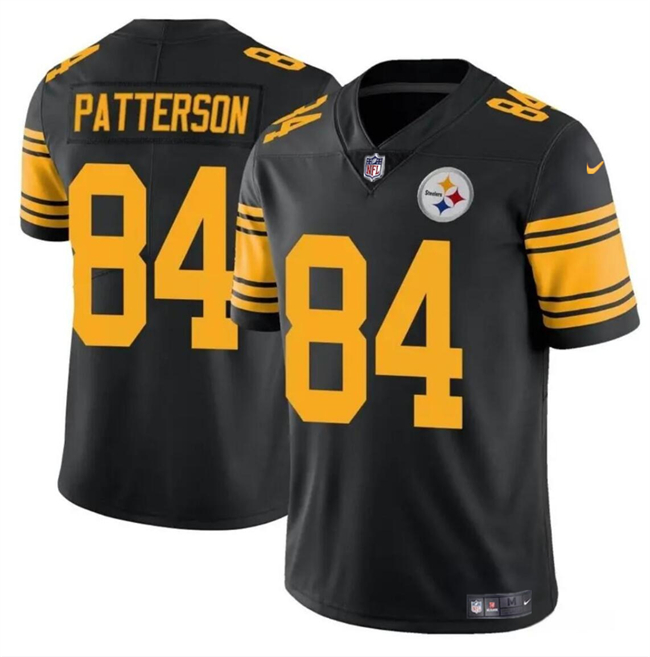 Pittsburgh Steelers #84 Cordarrelle Patterson Black Color Rush Jersey ...