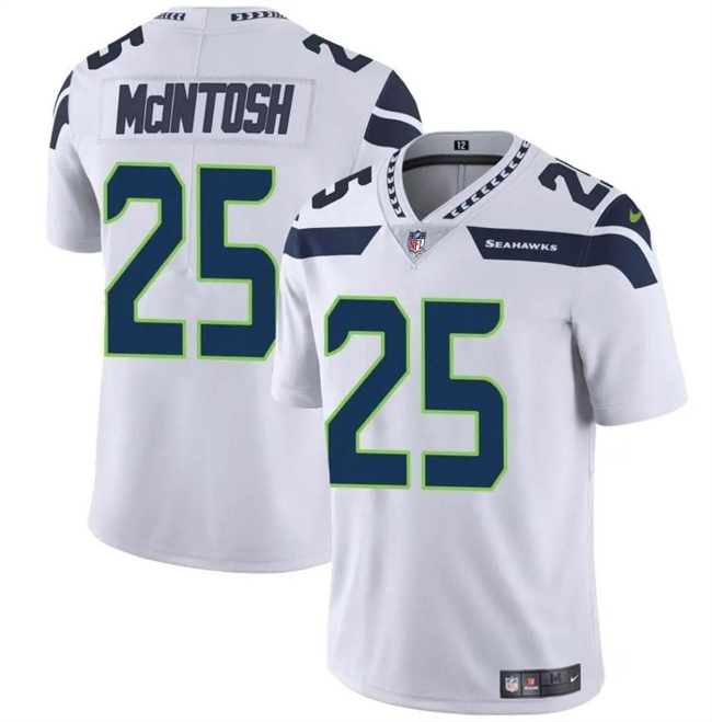 Seattle Seahawks #25 Kenny McIntosh White Jersey – Dripgrape – Jerseys Shop