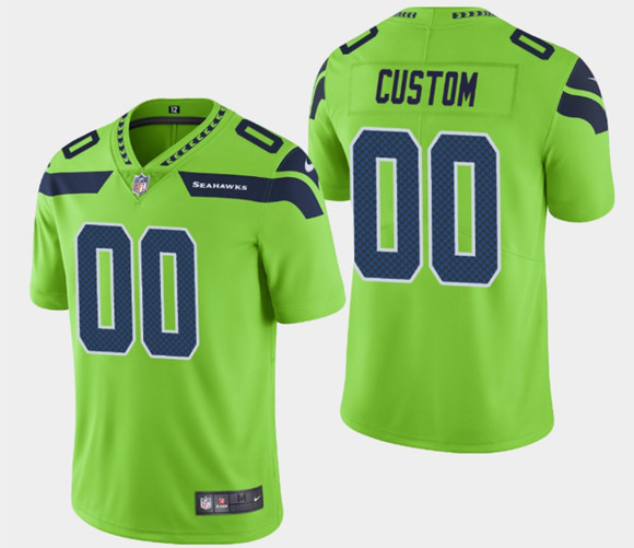 Seattle Seahawks Custom Green Jersey – Dripgrape – Jerseys Shop