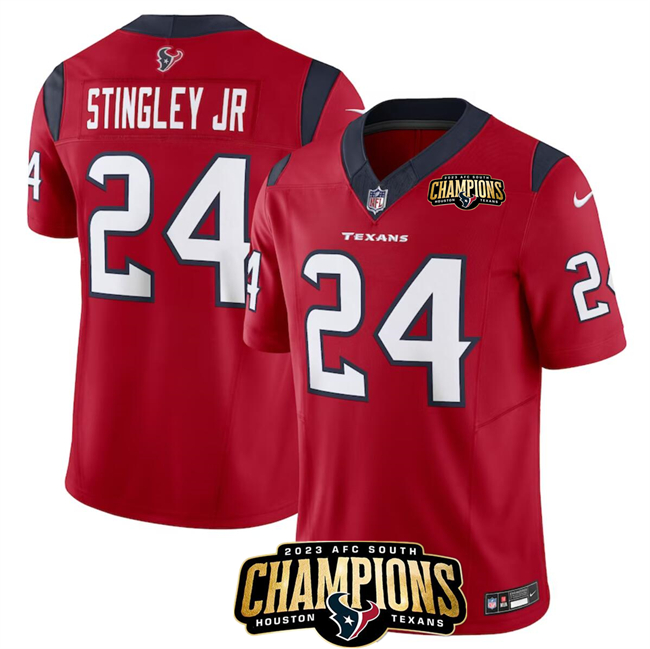 Houston Texans #24 Derek Stingley Jr. Red 2023 F.U.S.E. AFC South ...
