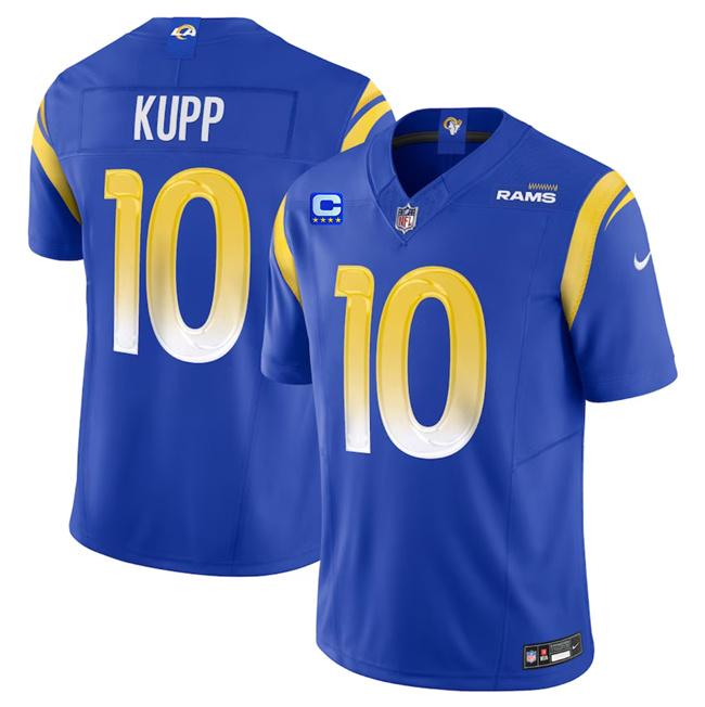 Los Angeles Rams #10 Cooper Kupp Blue 2023 F.U.S.E. With 4-Star C Patch ...