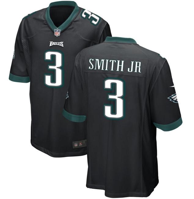 Philadelphia Eagles #3 Nolan Smith JR Black 2023 Draft Football ...