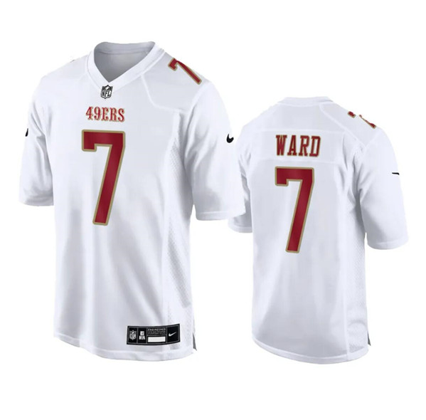 San Francisco 49ers #7 Charvarius Ward White Fashion Limited Football ...