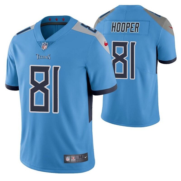 Tennessee Titans #81 Austin Hooper Blue Vapor Untouchable Stitched ...