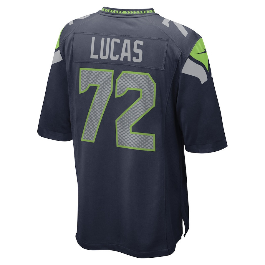 Abraham Lucas 72 Seattle Seahawks Game Jersey – College Navy ...