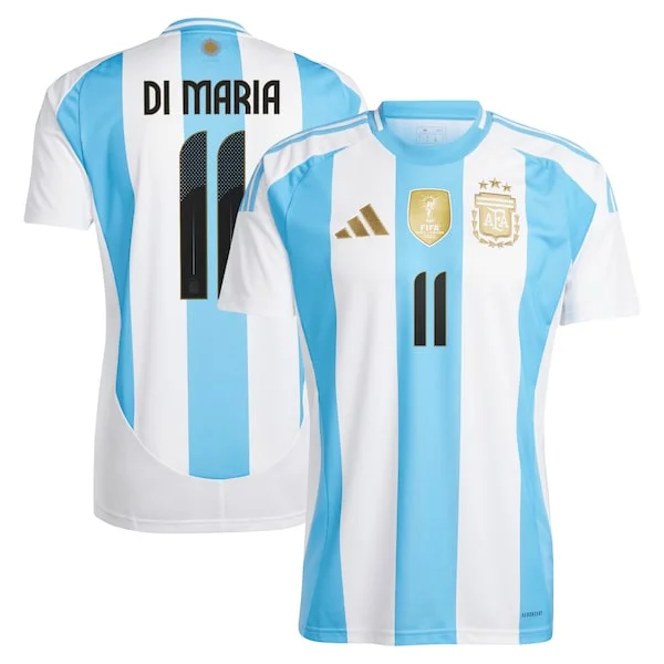 Angel Di Maria Argentina National Team adidas 2024 Home Replica Jersey ...