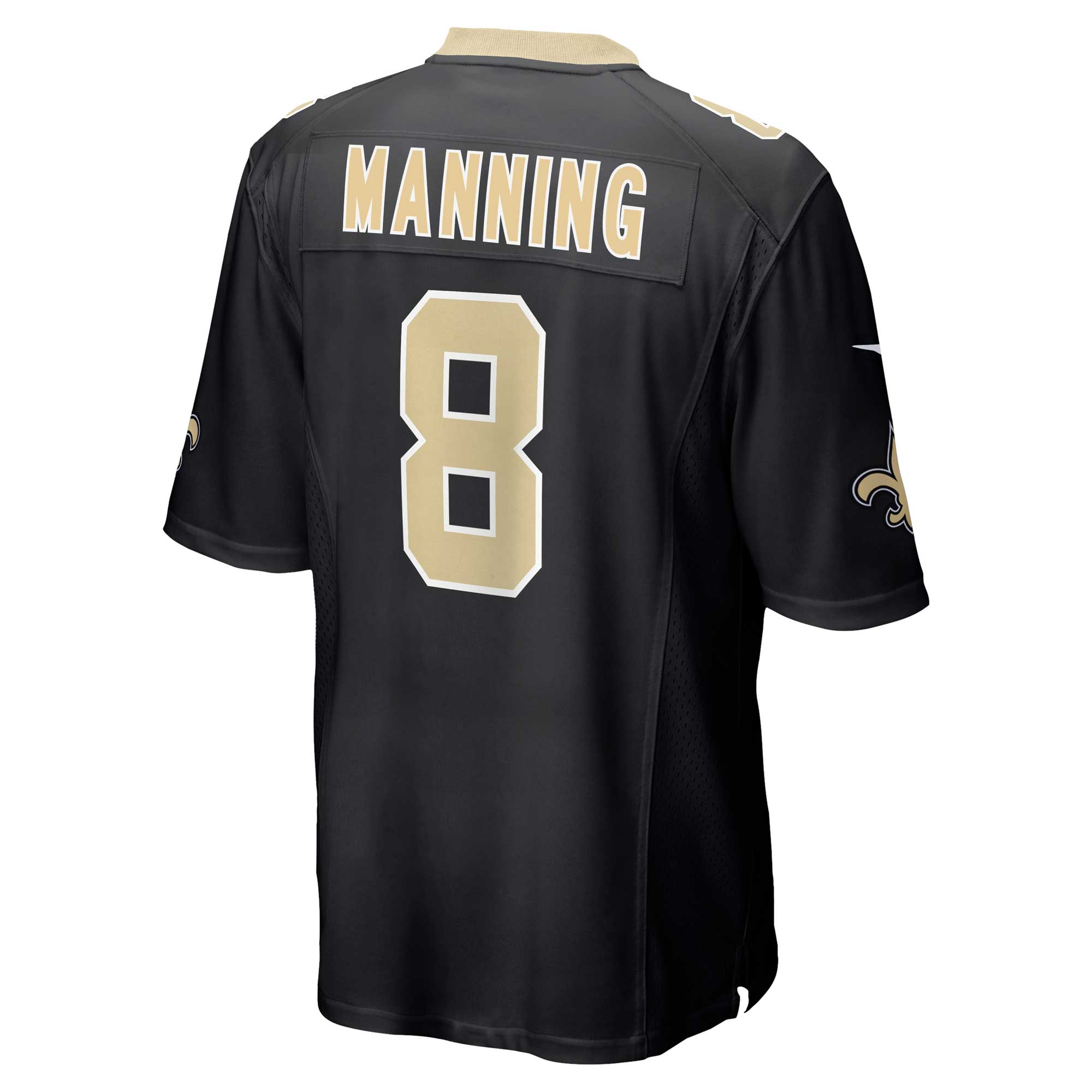 Archie Manning New Orleans Saints Retired Player Game Jersey – Black ...