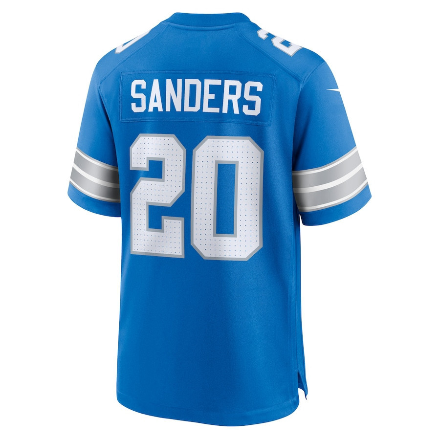 Barry Sanders 20 Detroit Lions Retired Player Game Jersey – Blue, Men ...