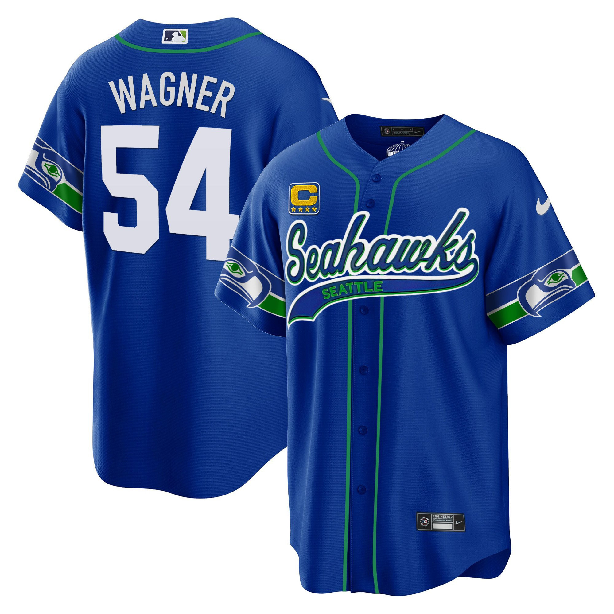 Bobby Wagner 54 Seattle Seahawks Throwback Jersey – Royal – Zpurifier ...