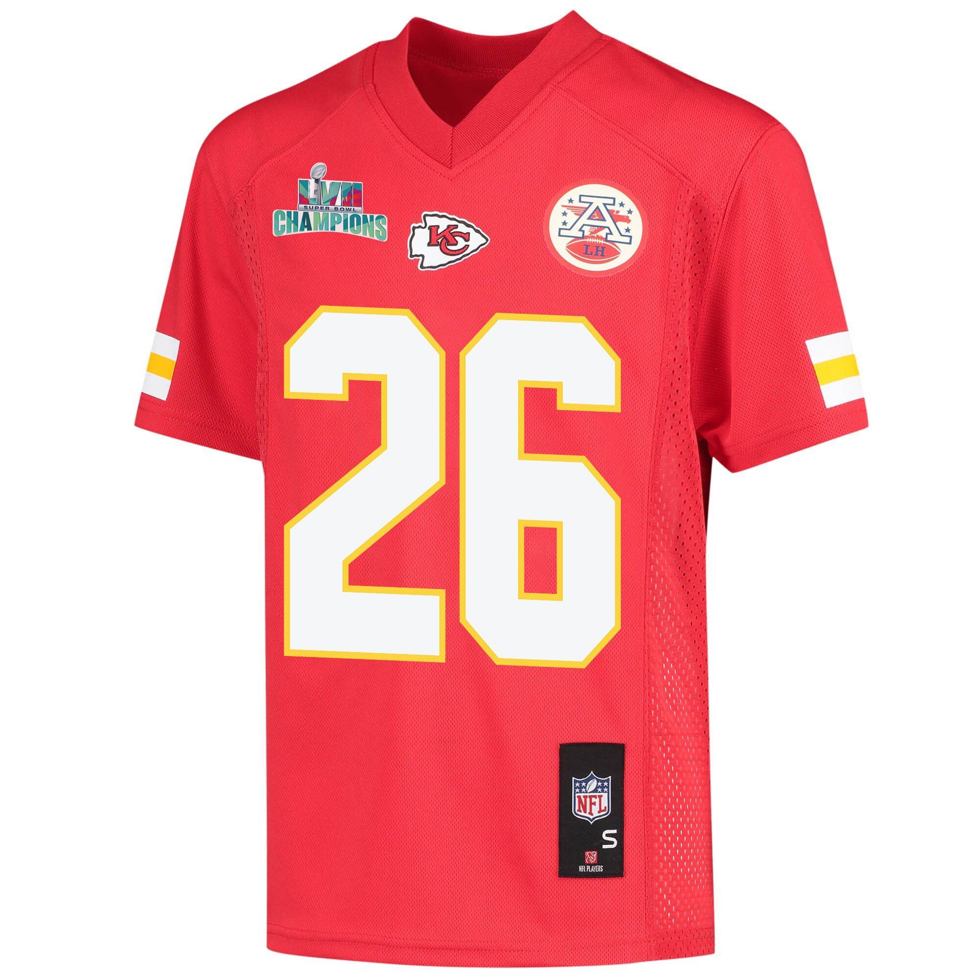 Deon Bush 26 Kansas City Chiefs Super Bowl LVII Champions Game Jersey ...