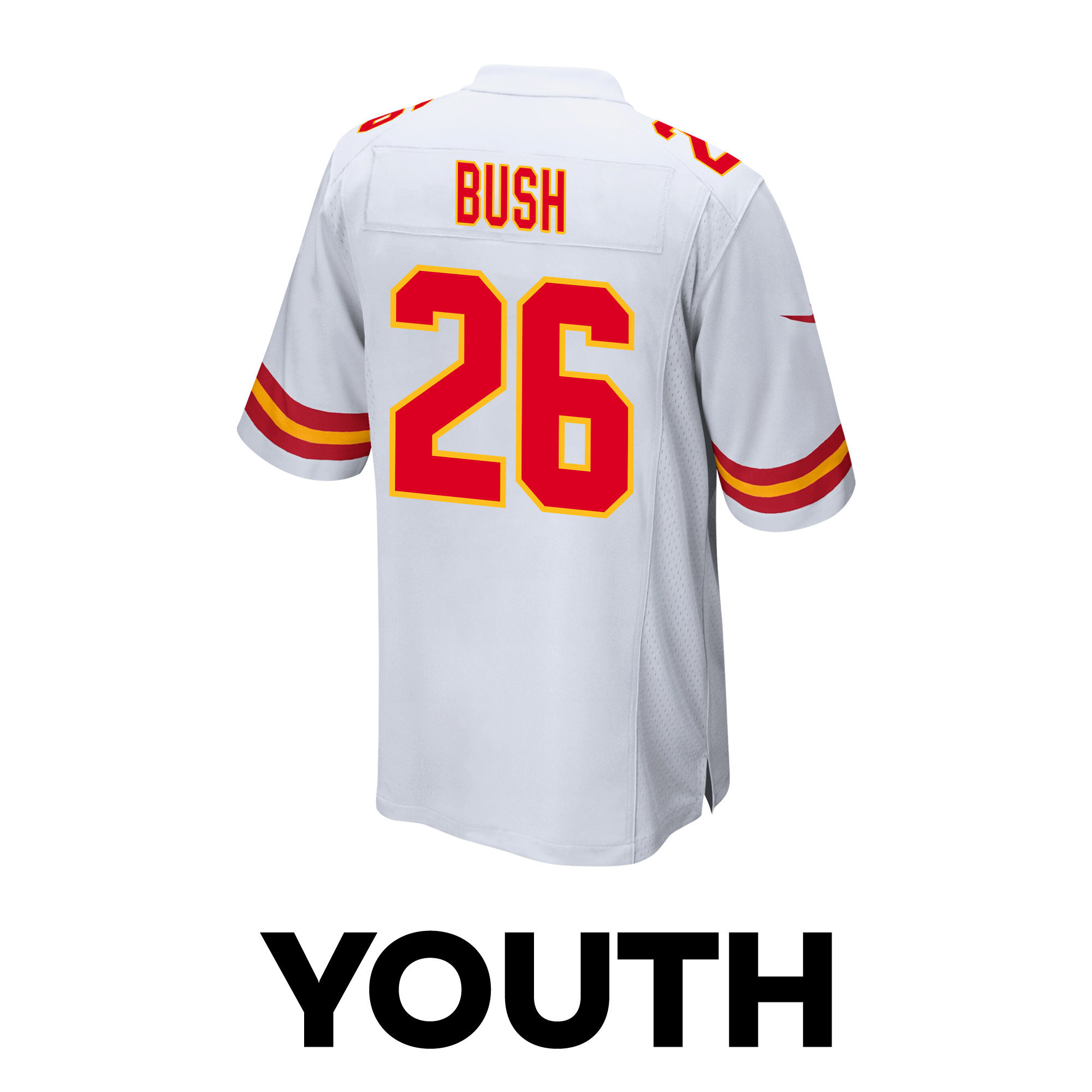Deon Bush 26 Kansas City Chiefs Super Bowl LVIII Patch Game Jersey ...