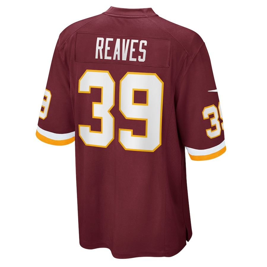 Jeremy Reaves 39 Washington Commanders Team Game Jersey – Burgundy ...