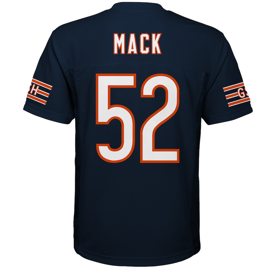 Khalil Mack 52 Chicago Bears Jersey – Navy – Zpurifier.com – Custom ...