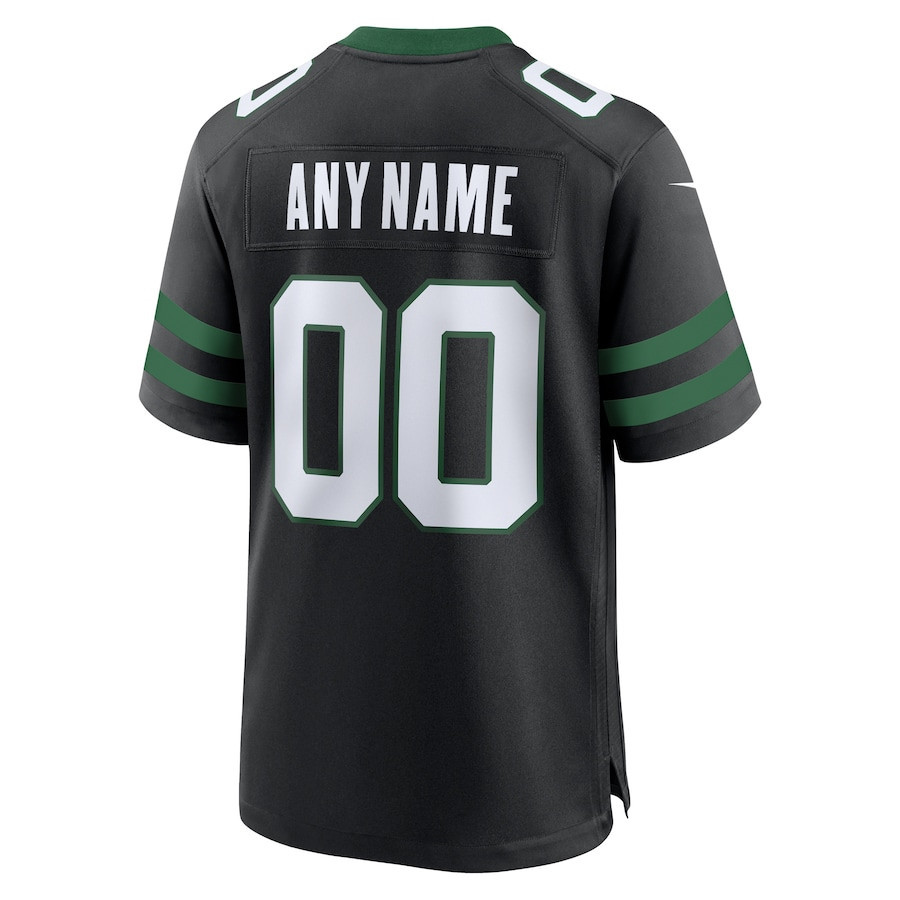 New York Jets Alternate Custom Game Jersey – Legacy Black – Zpurifier ...