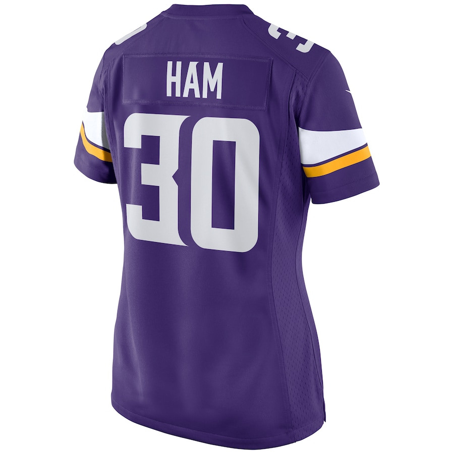 CJ Ham 30 Minnesota Vikings Game Jersey – Zpurifier.com – Custom Sport ...