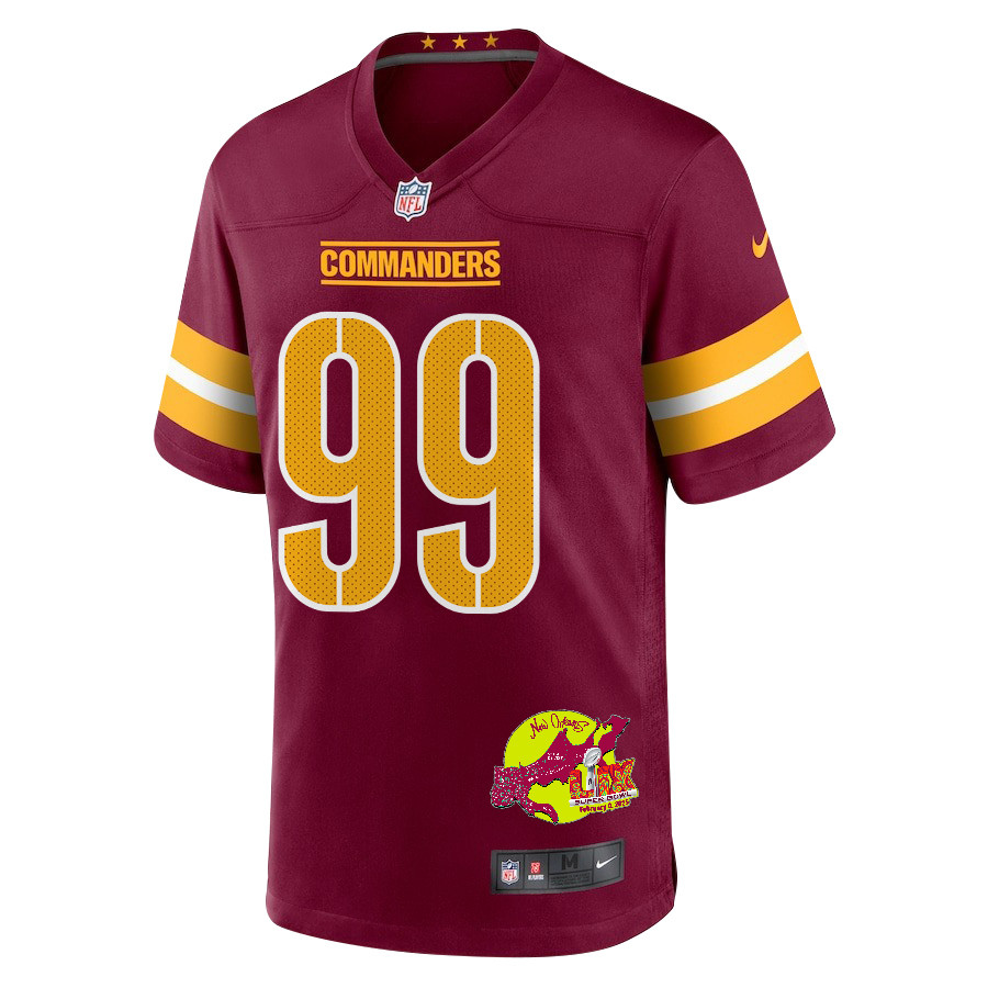Clelin Ferrell 99 Washington Commanders Super Bowl LIX New Orleans ...