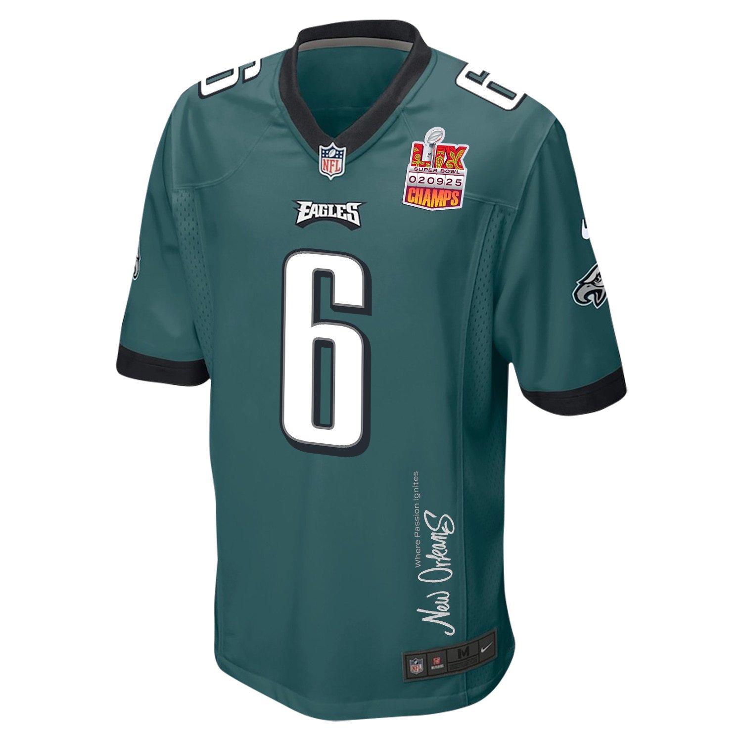 DeVonta Smith 6 Philadelphia Eagles Super Bowl LIX Champions Jerseys ...