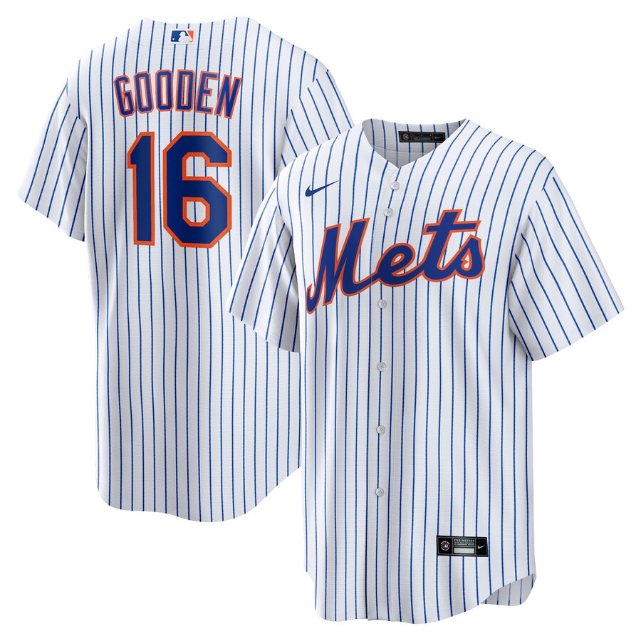 Dwight Gooden New York Mets Nike Home Replica Player Jersey – White ...