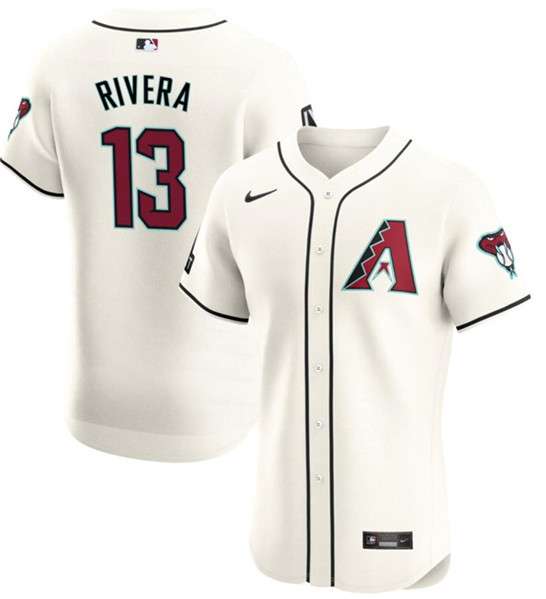 Arizona Diamondbacks #13 Emmanuel Rivera Cream Flex Base Stitched ...