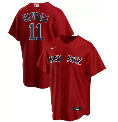 Boston Red Sox #11 Rafael Devers Red Cool Base Stitched Jersey ...