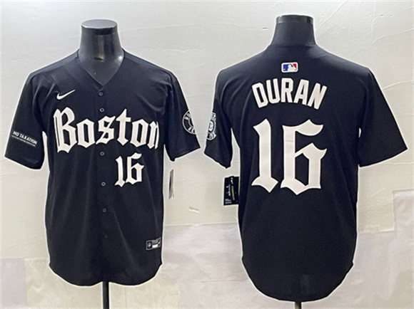 Boston Red Sox #16 Jarren Duran Black Gothic Vapor Limited Stitched ...