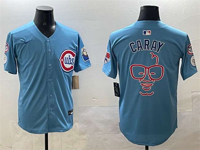 Chicago Cubs Blue Harry Caray ‘Holy Cow’ Patch 2024-25 2nd Alternate ...