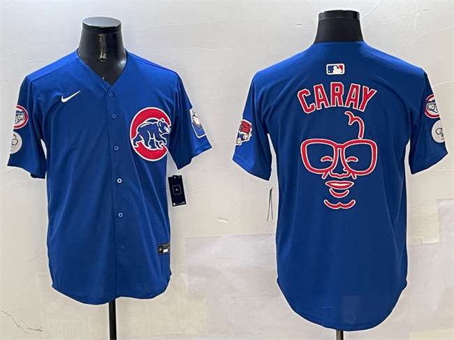 Chicago Cubs Royal Harry Caray ‘Holy Cow’ Patch Limited Stitched ...