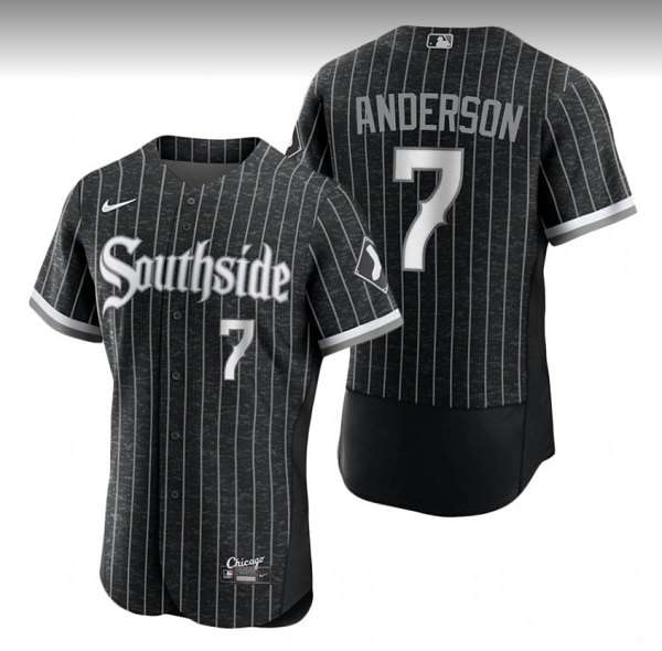 Chicago White Sox #7 Tim Anderson City Connect Flex Base Stitched ...
