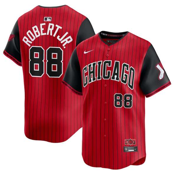 Chicago White Sox #88 Luis Robert Jr. Red-Black 2025 City Connect ...