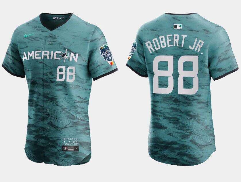 Chicago White Sox #88 Luis Robert Jr. Teal 2023 All-star Flex Base ...
