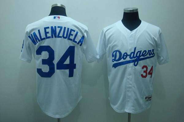 Dodgers #34 Fernando Valenzuela Stitched White Jersey – IVKsport ...