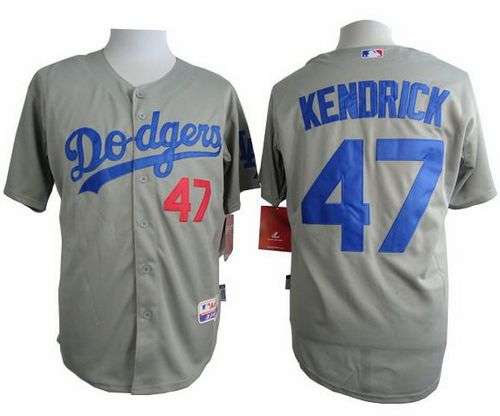 Dodgers #47 Howie Kendrick Grey Cool Base Stitched Jersey – Thefriday89