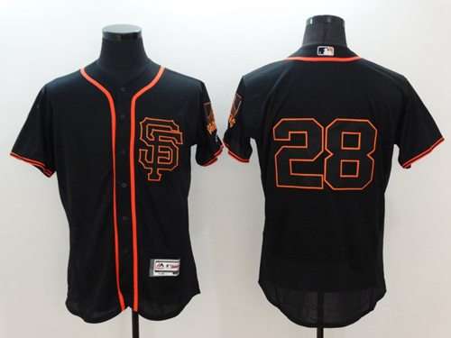 Giants #28 Buster Posey Black Flexbase Authentic Collection Alternate ...