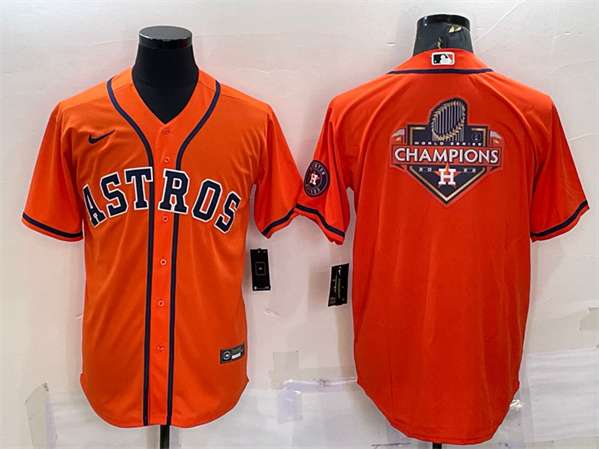 Houston Astros Orange 2022 World Series Champions Team Big Logo With ...