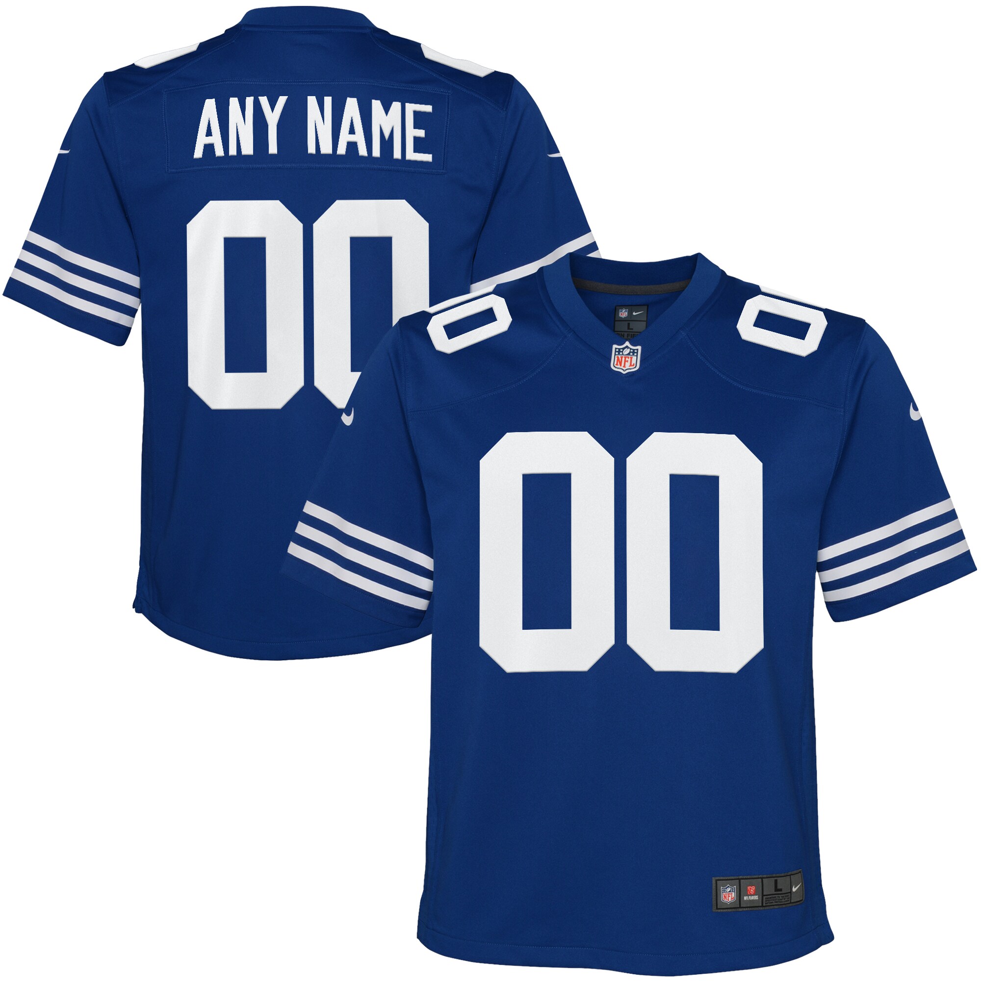 Indianapolis Colts Youth Alternate Custom Game Jersey – Royal ...