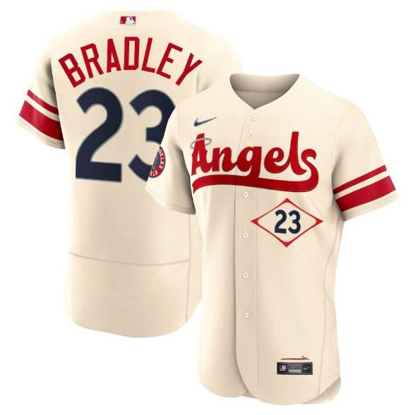 Los Angeles Angels #23 Archie Bradley 2022 Cream City Connect Flex Base ...