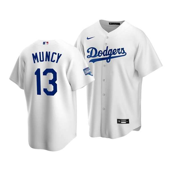 Los Angeles Dodgers #13 Max Muncy White 2020 World Series Champions ...