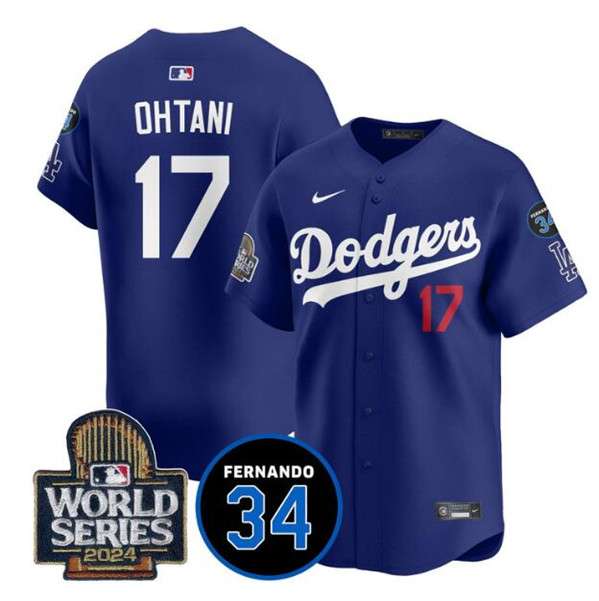 Los Angeles Dodgers #17 Shohei Ohtani Royal 2024 World Series With ...