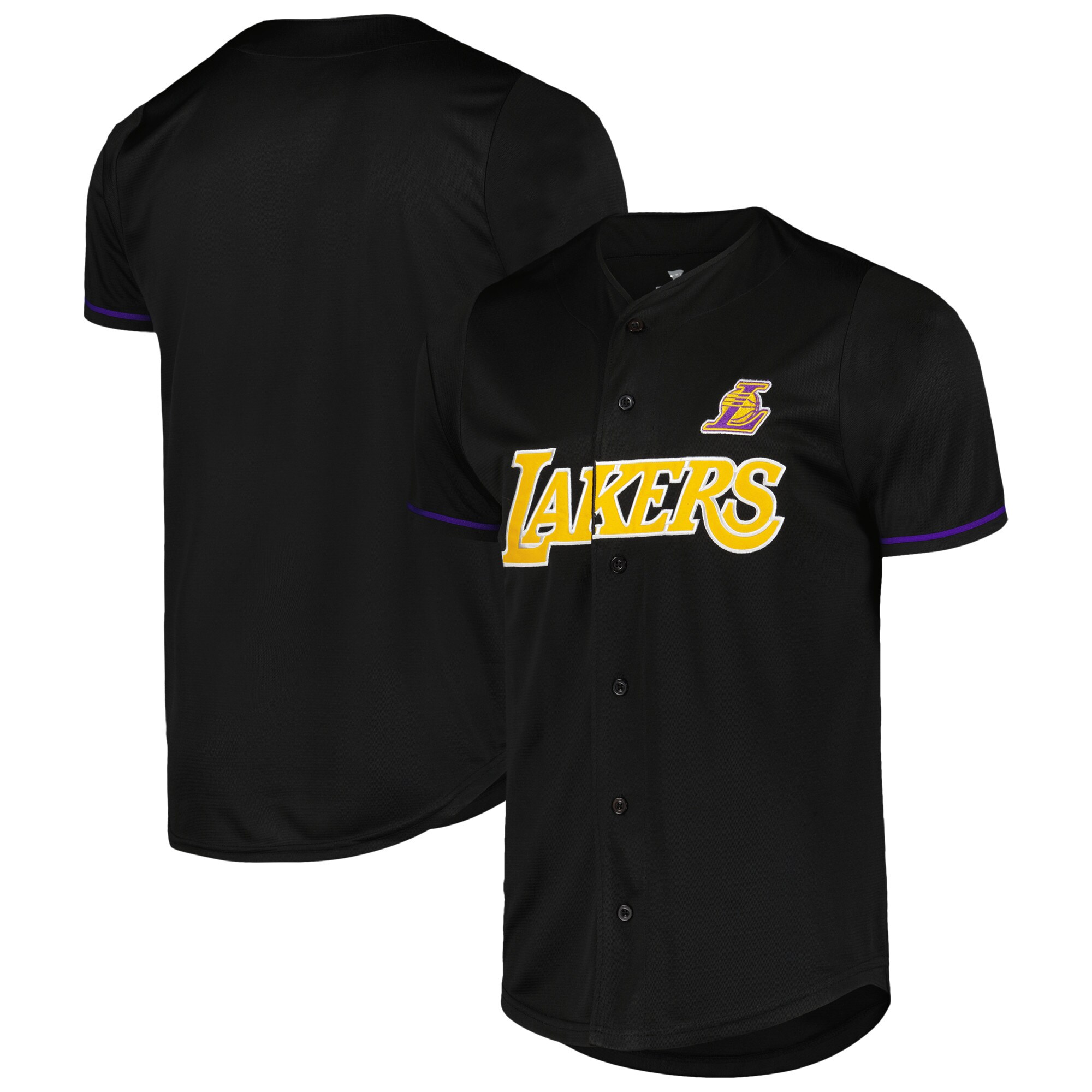 Los Angeles Lakers Fanatics Pop Baseball Jersey – Black – IVKsport ...