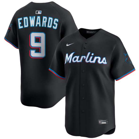 Miami Marlins #9 Xavier Edwards Black 2024 Alternate Limited Stitched ...